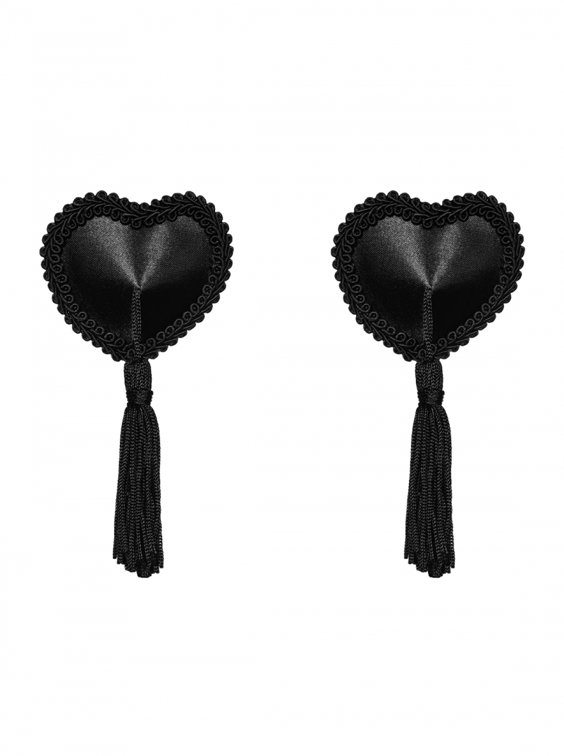 Nipple covers Tassel, Obsessive, negru