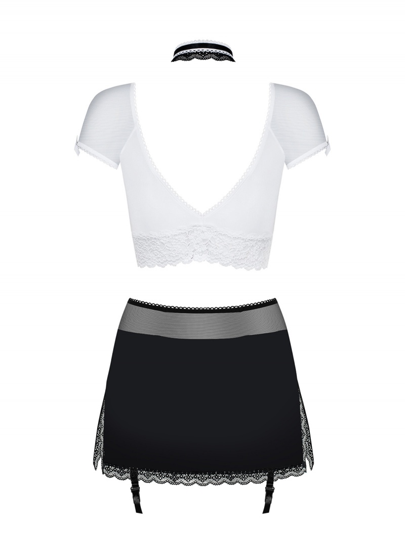 Costum Secretary suit 5 pcs, Obsessive, Negru